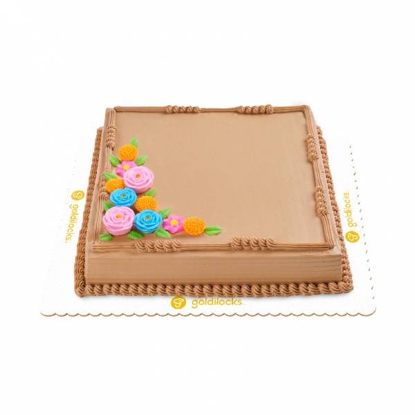 Classic Mocha Pastel Blooms 12X12