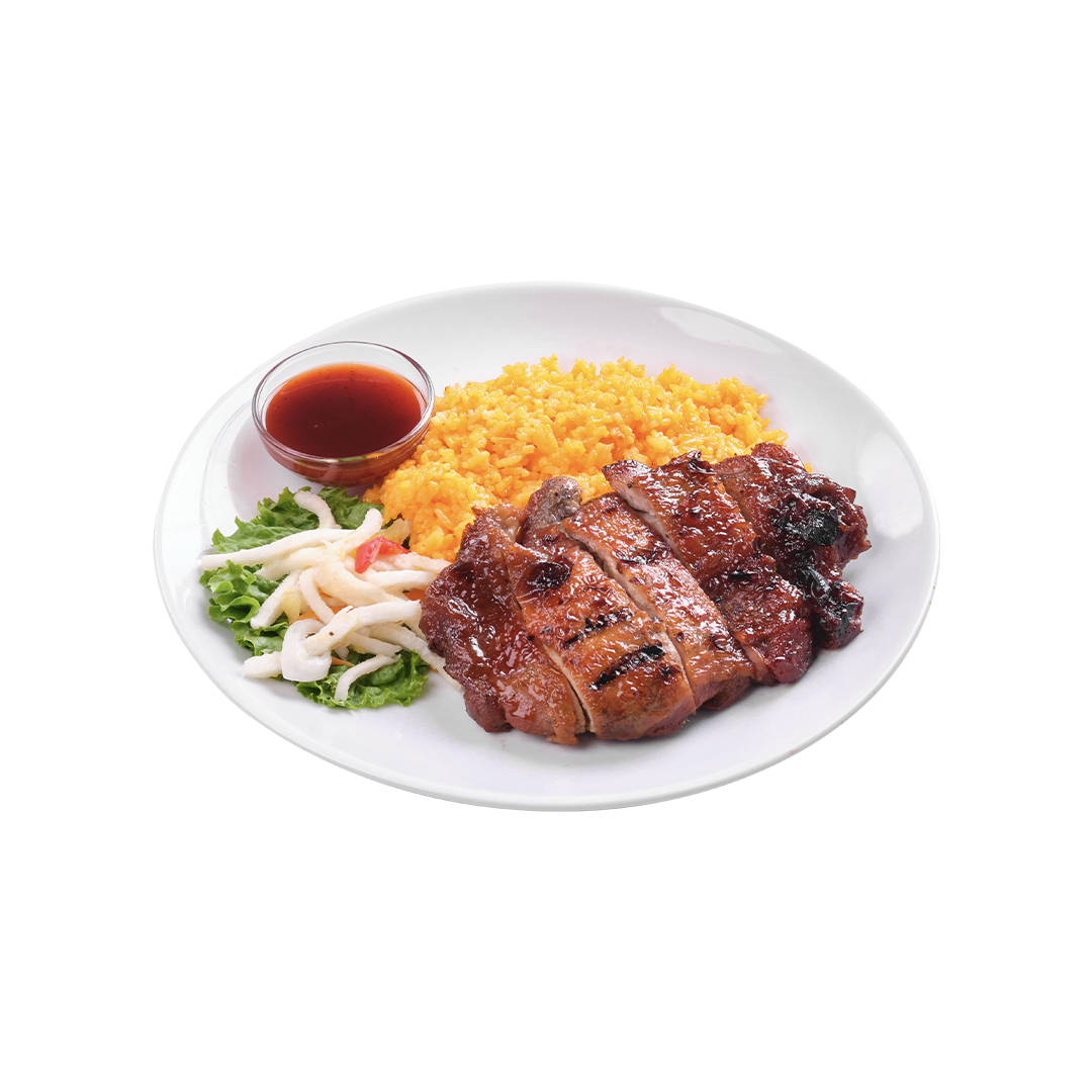 Boneless Chicken BBQ with Java Rice