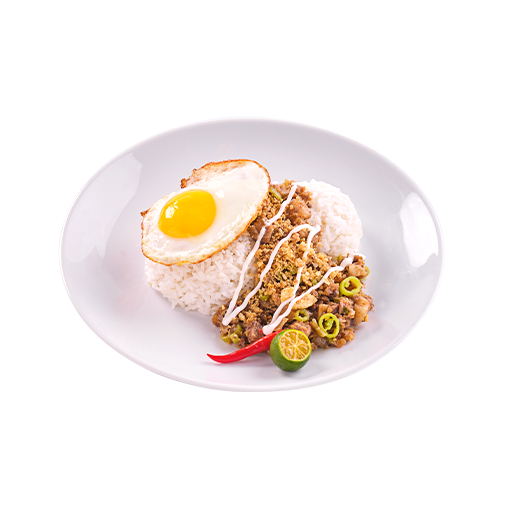 Pork Sisig with Egg & Rice