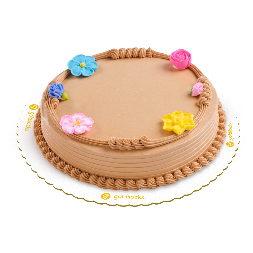 Classic Mocha Blooms 9” Round